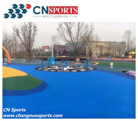 EPDM Rubber Flooring , Blue Outdoor Playground Rubber Flooring