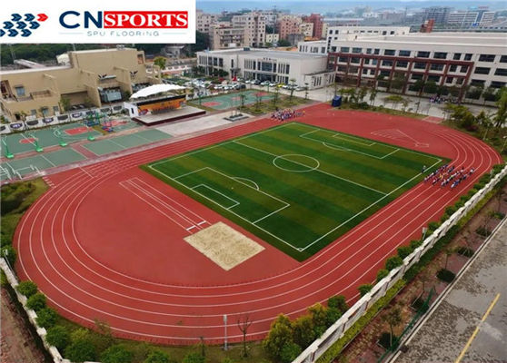 10mm Rubber Running Track Wear Resistance Color EPDM Surface