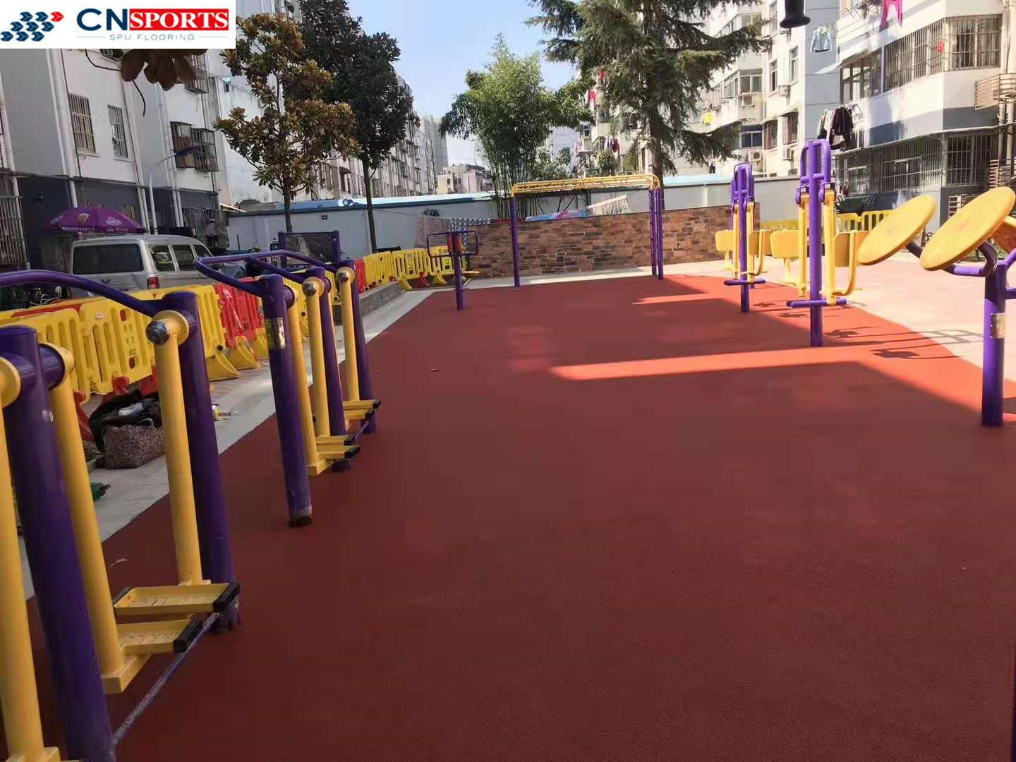 Colorful Playground Walk Path EPDM Rubber Flooring High Elasticity