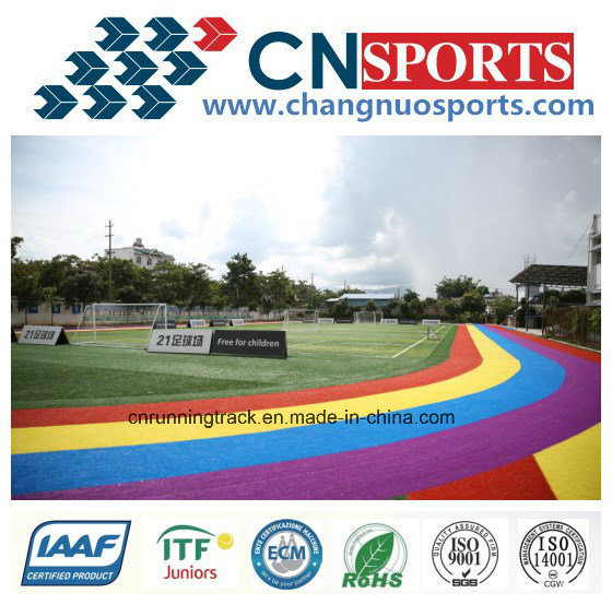 Wet Pour With PU binder Red Color EPDM Rubber Granules