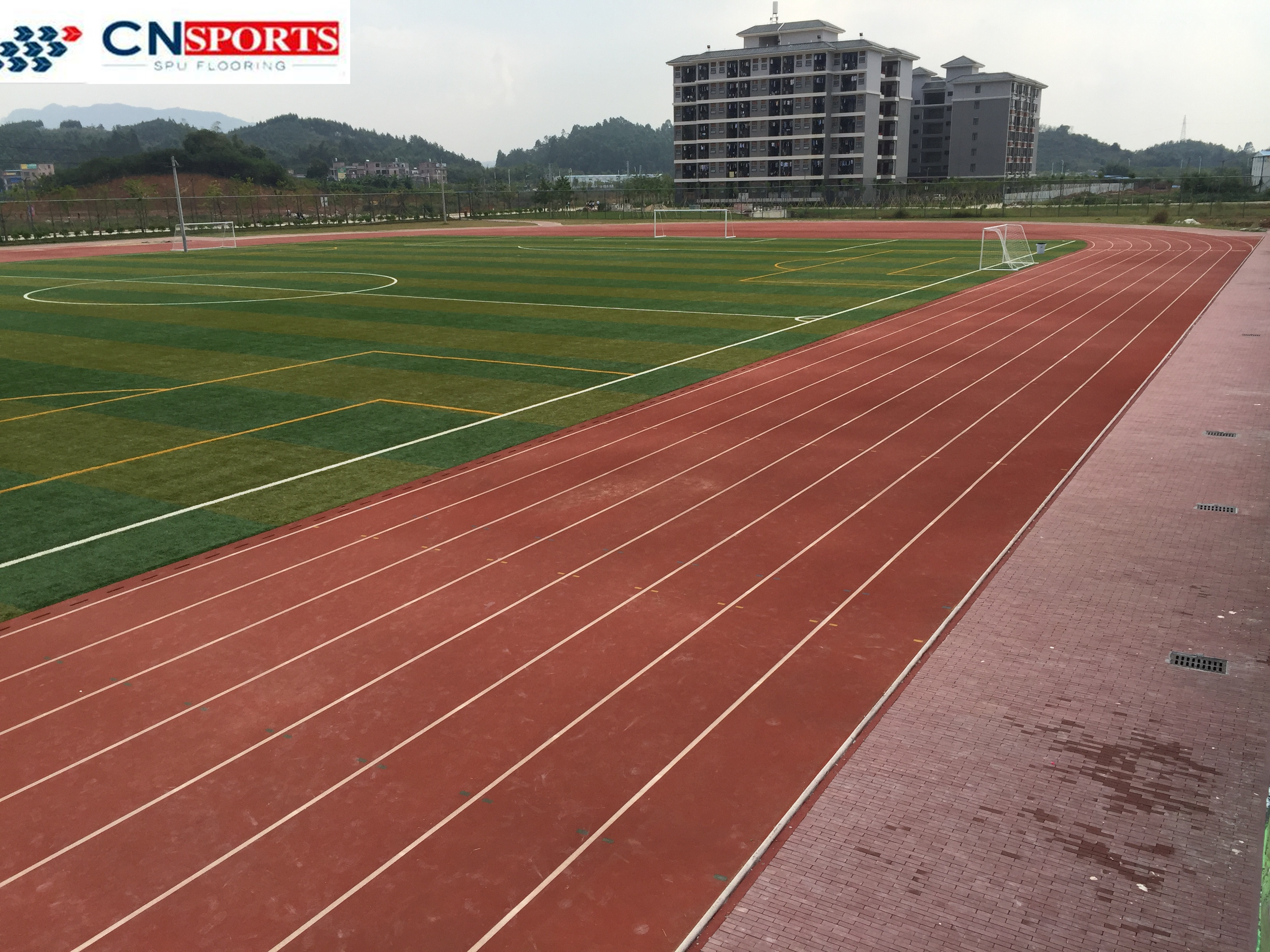 10mm Rubber Running Track Wear Resistance Color EPDM Surface