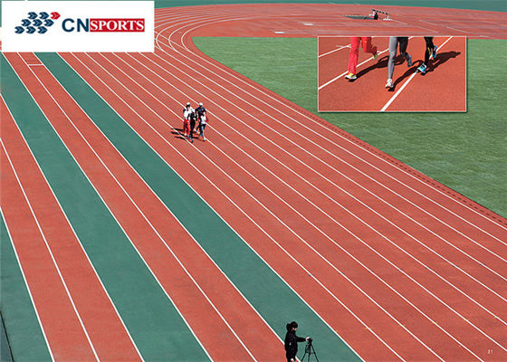 Rubber Playground Running Track , 13mm School Running Track