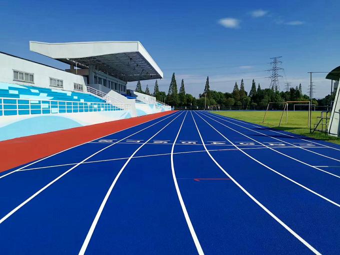 Soundproof Polyurethane Running Track , RoHS Synthetic Athletic Track