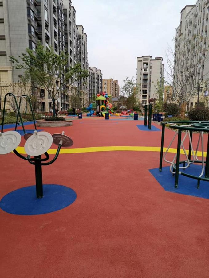 Sky Blue EPDM Rubber Granules Children Playground Running Track
